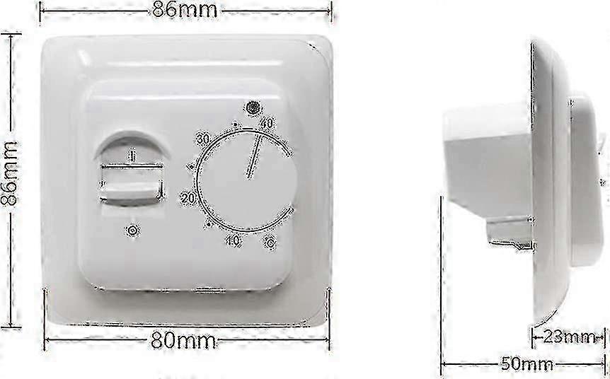 Mechanical Underfloor Heating Thermostat 220V 16A with Floor Sensor ...