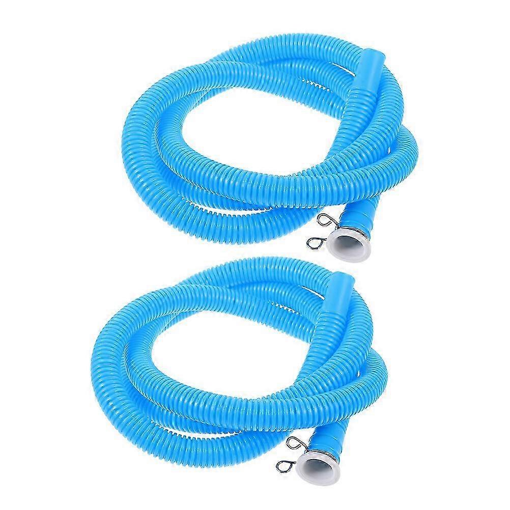 Set of 2 Washing Machine Drain and Inlet Hoses for Extended Connection ...