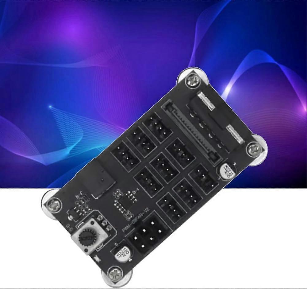 Computer Case Fan Speed Controller Module 9 Channel PWM High ...