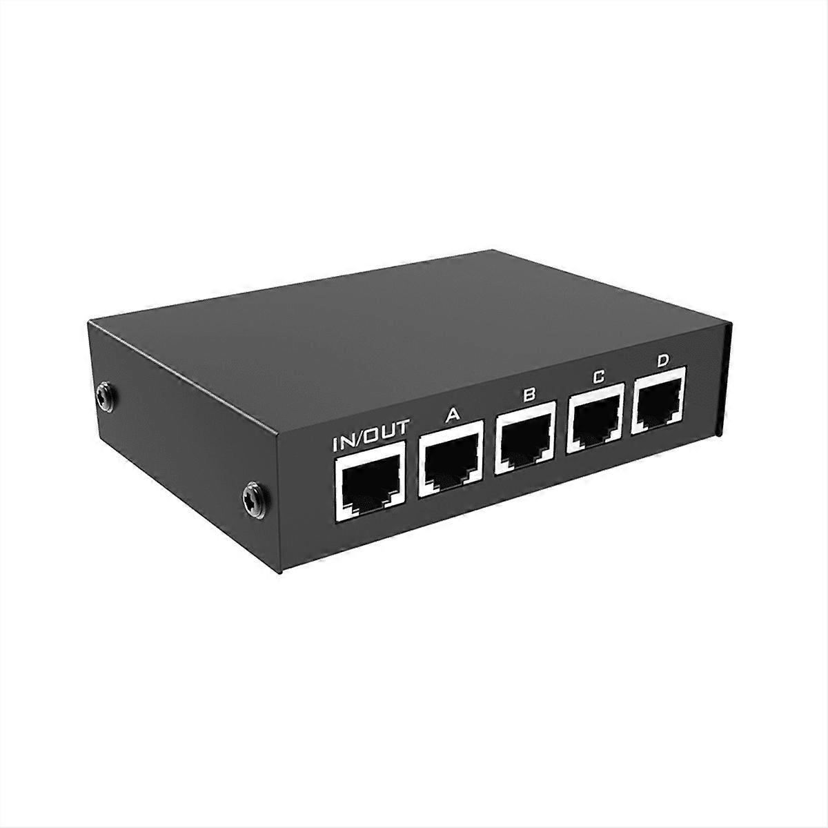 4 in 1 Out 100/1000Mbps Mini Gigabit Network Switch 5 Port Ethernet ...