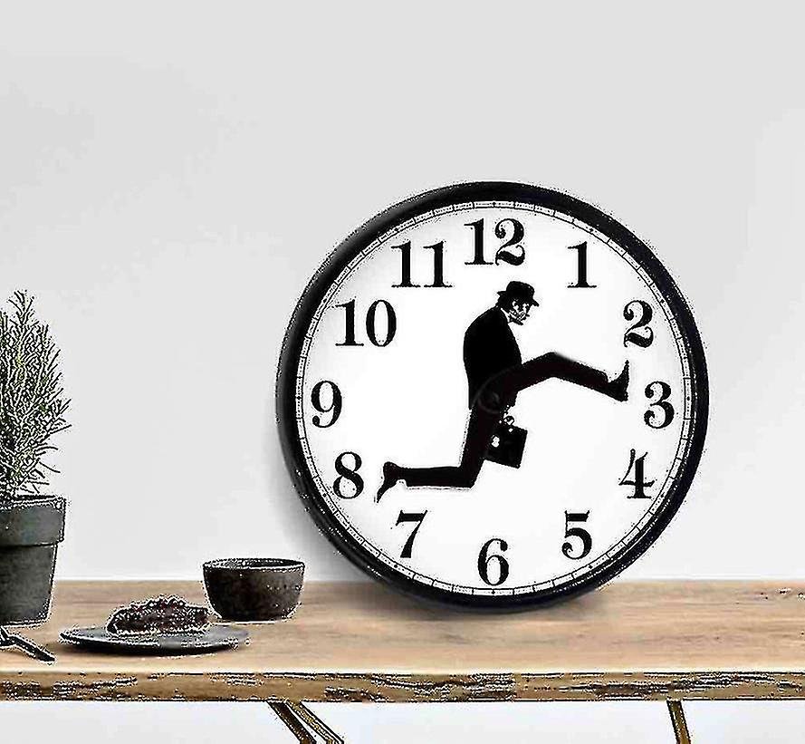 Monty Python Inspired Silly Walk Wall Clock Creative Silent Mute Clock ...