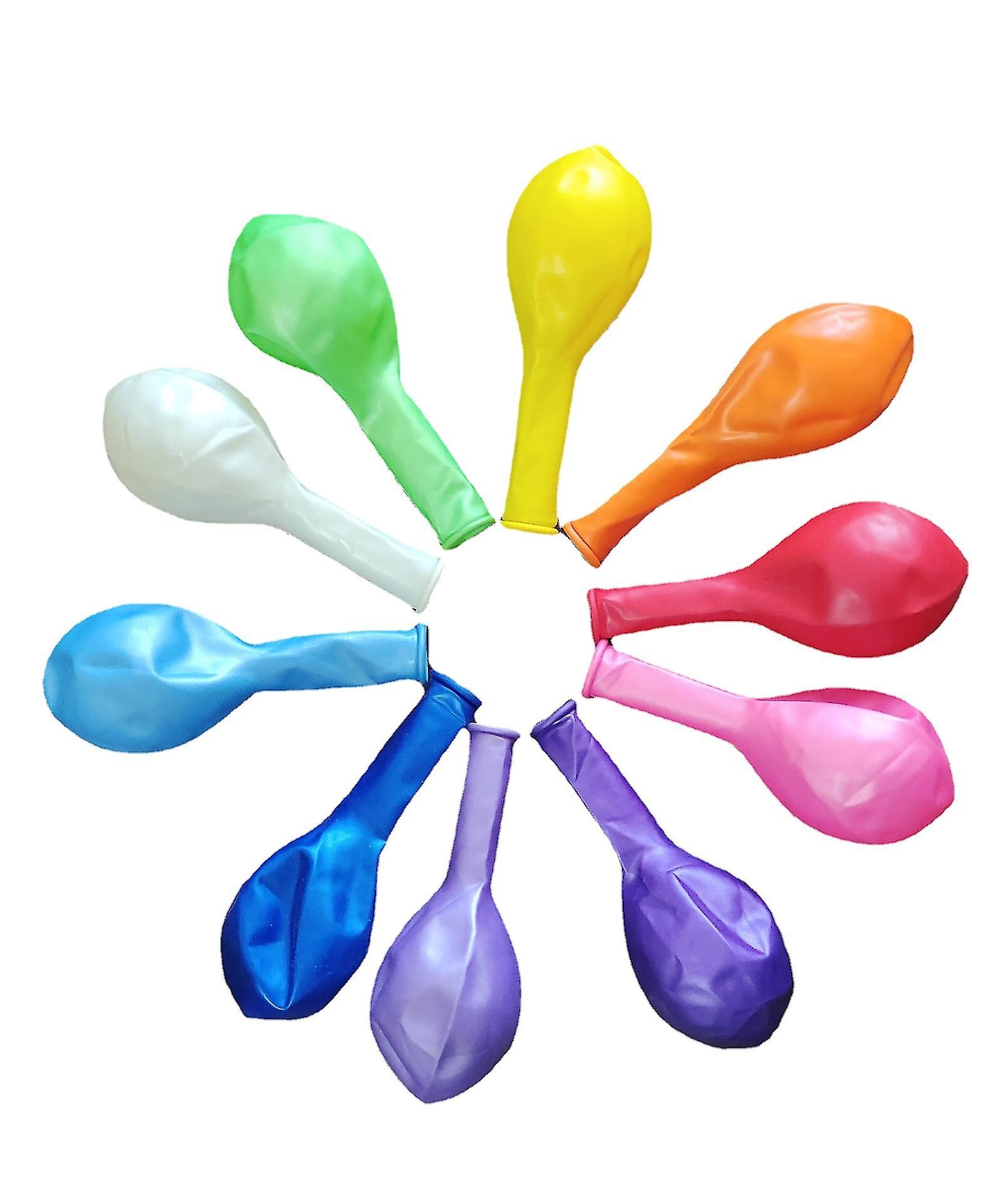 100pcs Colorful Balloons 12-inch Rainbow Latex Balloons, Party ...