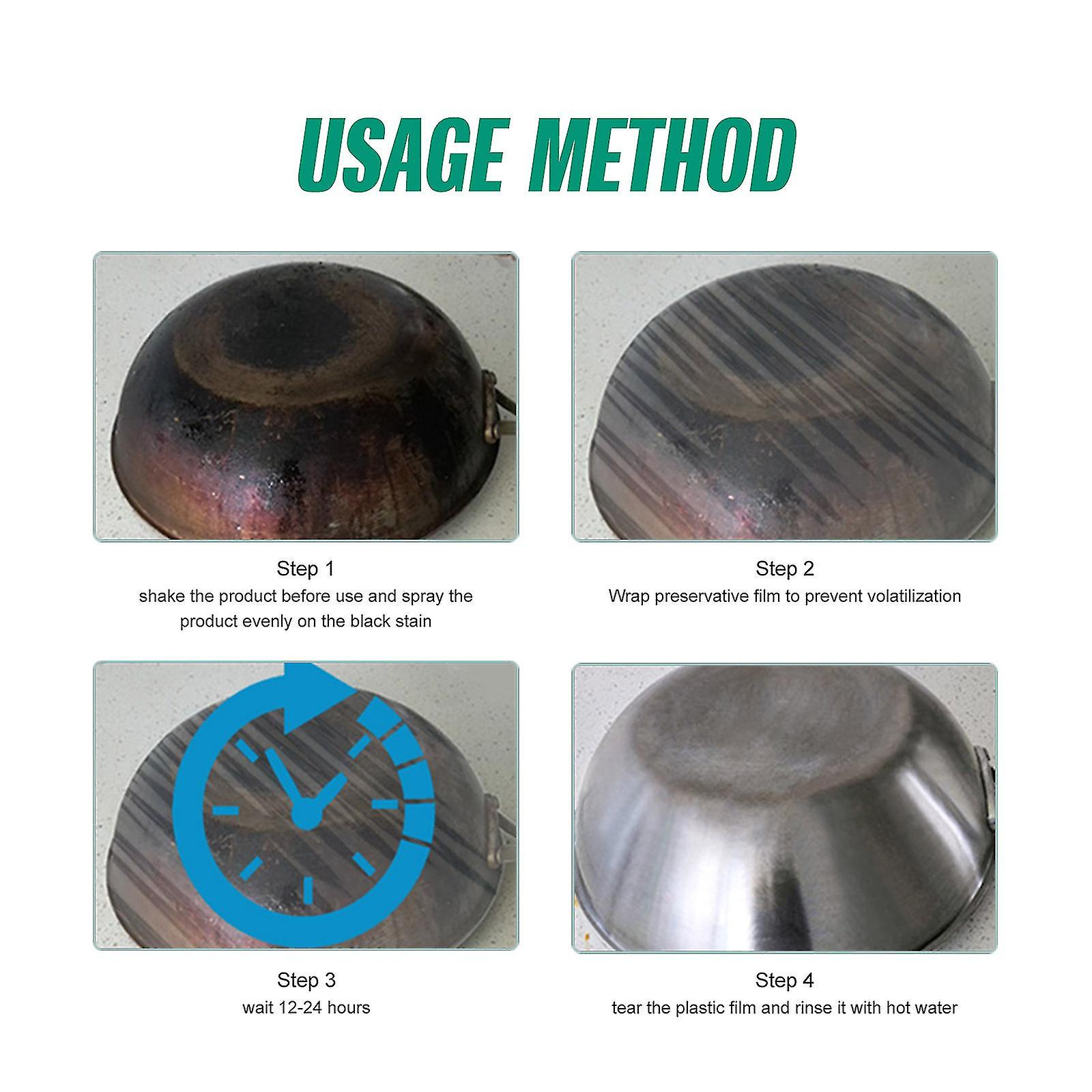 Eelhoe av pottbotten Black Scale Remover Cleaner för att rengöra det gamla fettet i köket för ...