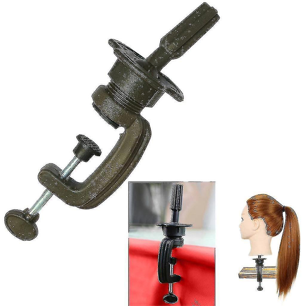 Long Hair Training Head Model Hairdressing Clamp Stand Dummy Practice ...