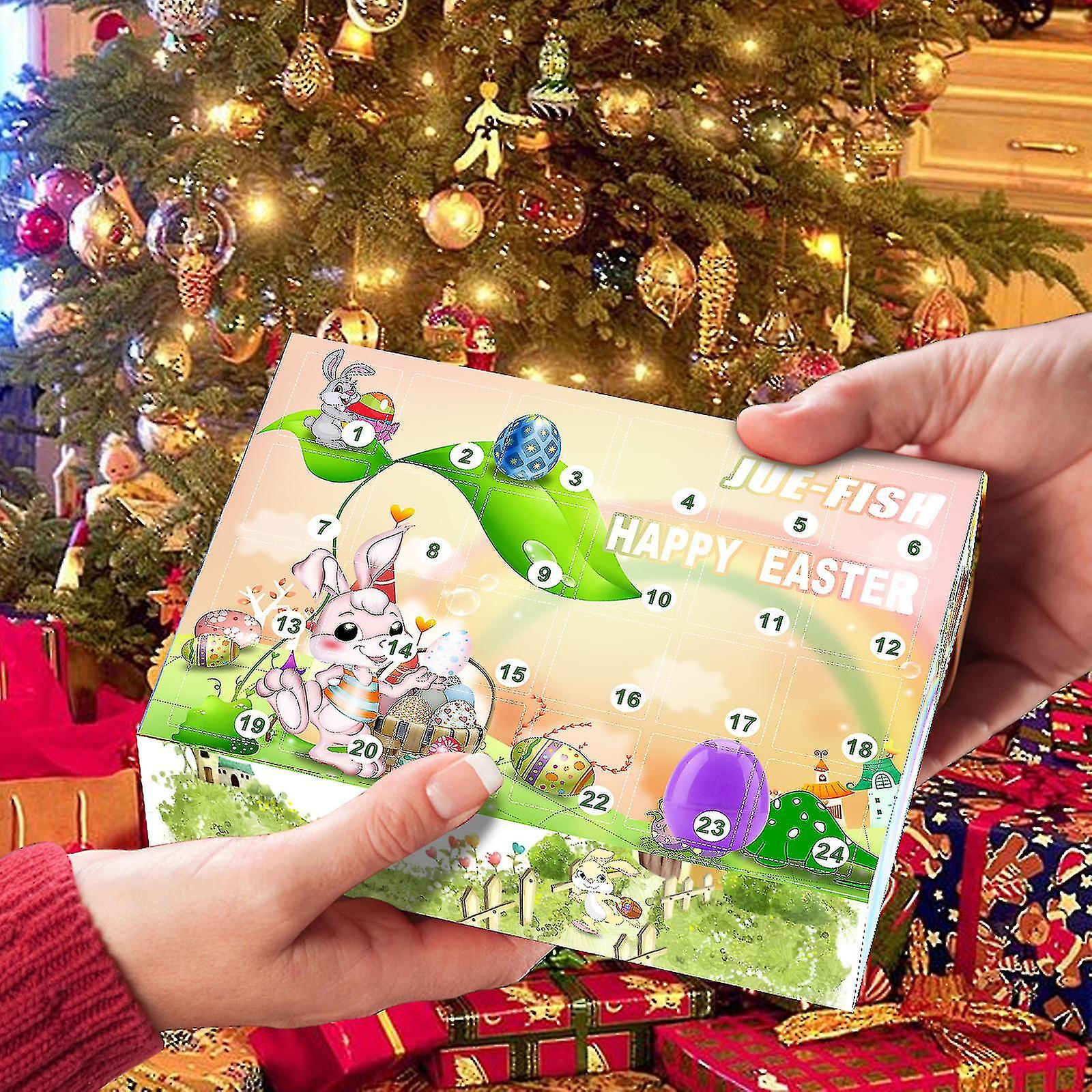 Jue-fisk påsk blind låda 24 dagars kalender Julklappsförpackning ...