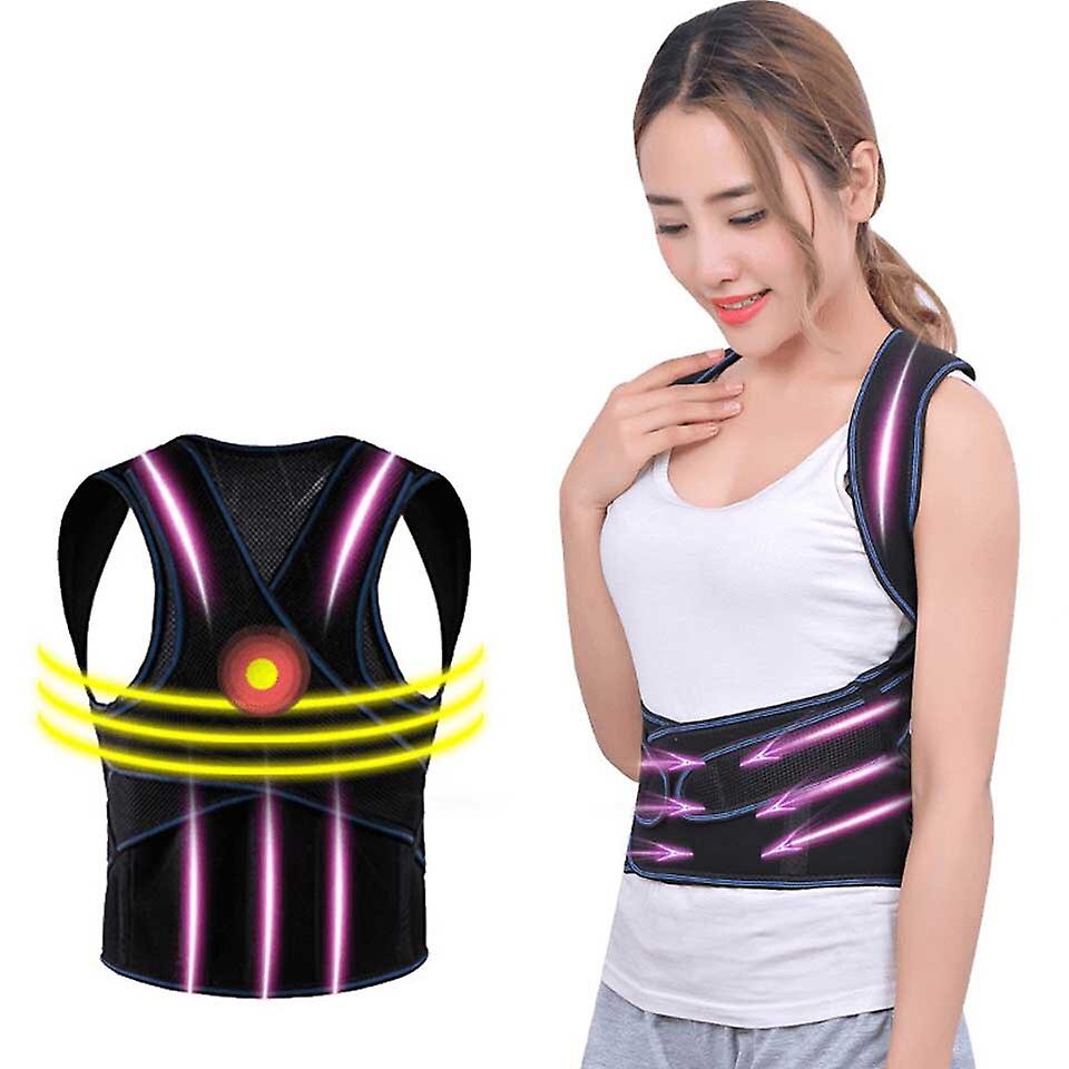 Kids Boys Girls Back Lumbar Support Belt Posture Corrector Vest ...