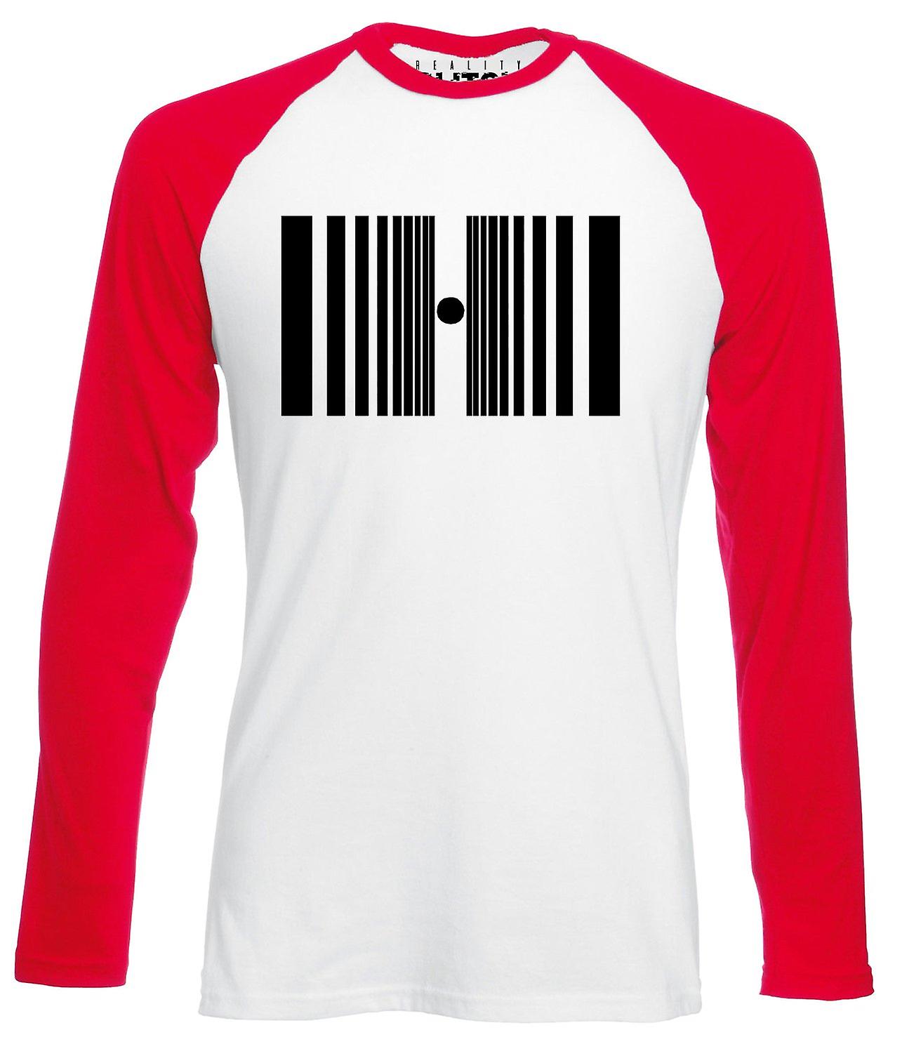 Reality Glitch Doppler Effect Mens Baseball Shirt - Long Sleeve | Fruugo US