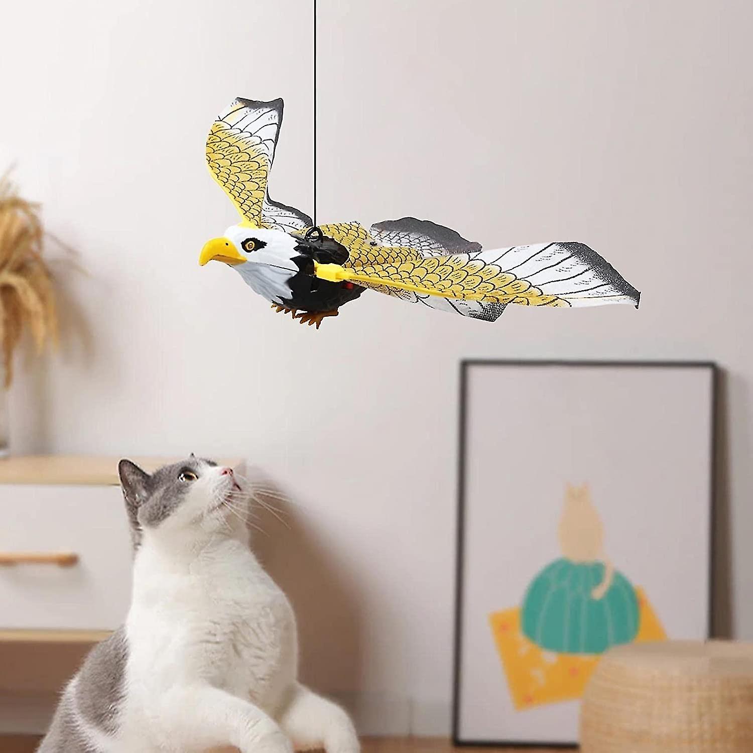 Electric Bird Toys For Cats, Interactive Electric Hanging Flying Bird ...