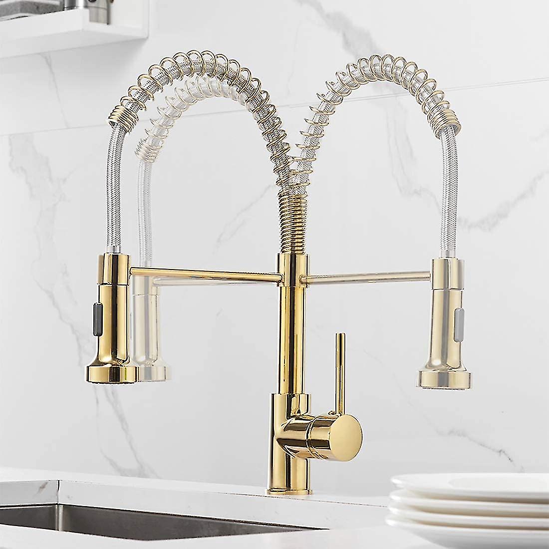 Kitchen Mixer Tap Gold Kitchen Faucet 360 Rotatable Kitchen Faucet ...