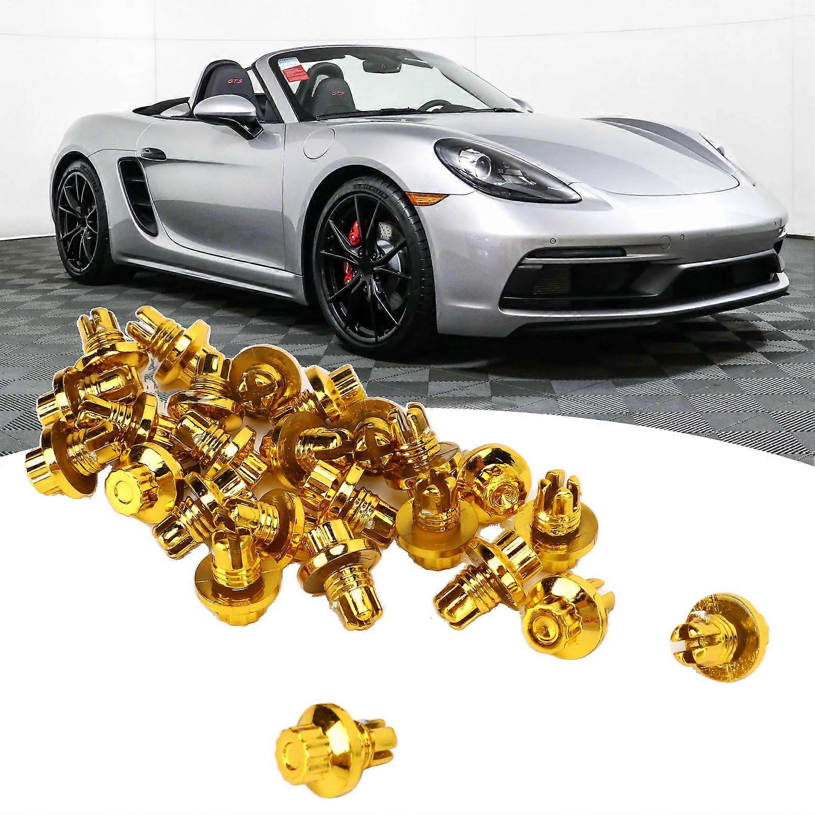 25pcs Wheel Rim Rivets Gold Abs Wheel Lip Rivets Nuts For Ah Ds Series ...