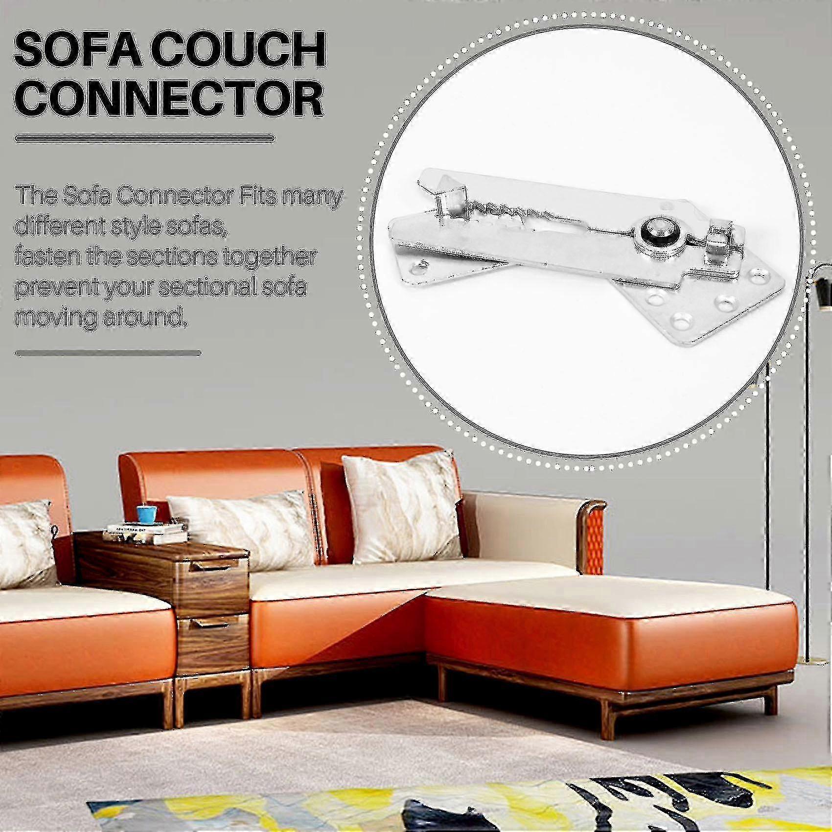 2 Packs Of Sectional Sofa Connector, Metal Sectional Sofa Furniture ...