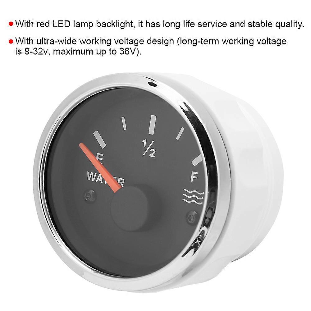 52mm Stainless Steel Water Level Meter Boat Water Tank Level Indicator ...