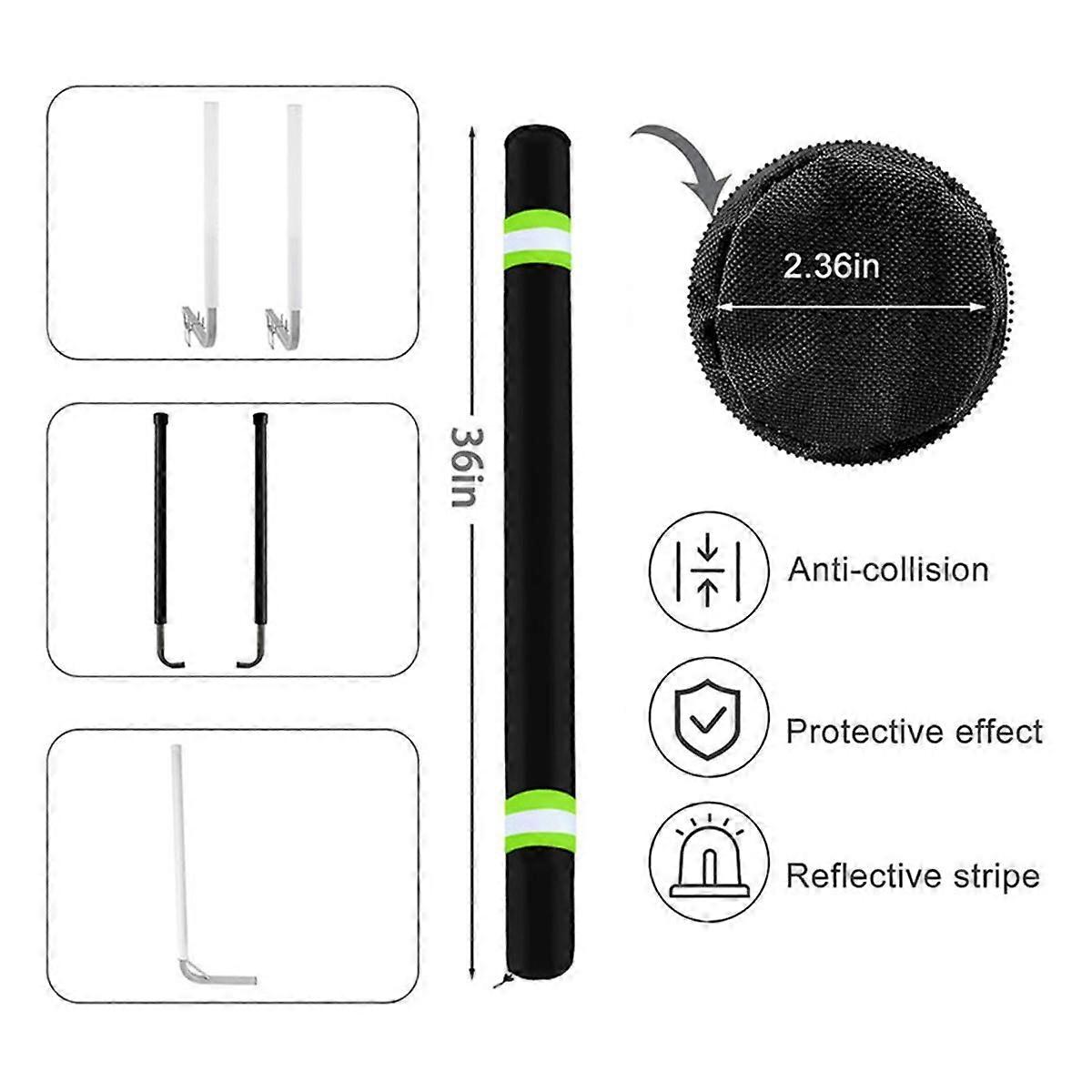 2Pcs 36 Inch Boat Trailer Guide Pole Cover Marine Trailer Guide Poles ...