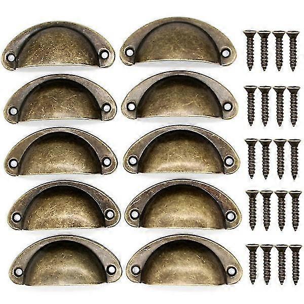 Vintage Cup Handles For Drawers And Doors 10-pack Bronze Bronze | Fruugo UK