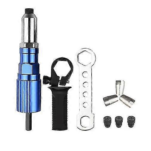 Rivet Tool Adapter, Cordless Electric Riveter Tool With Non-slip Handle ...