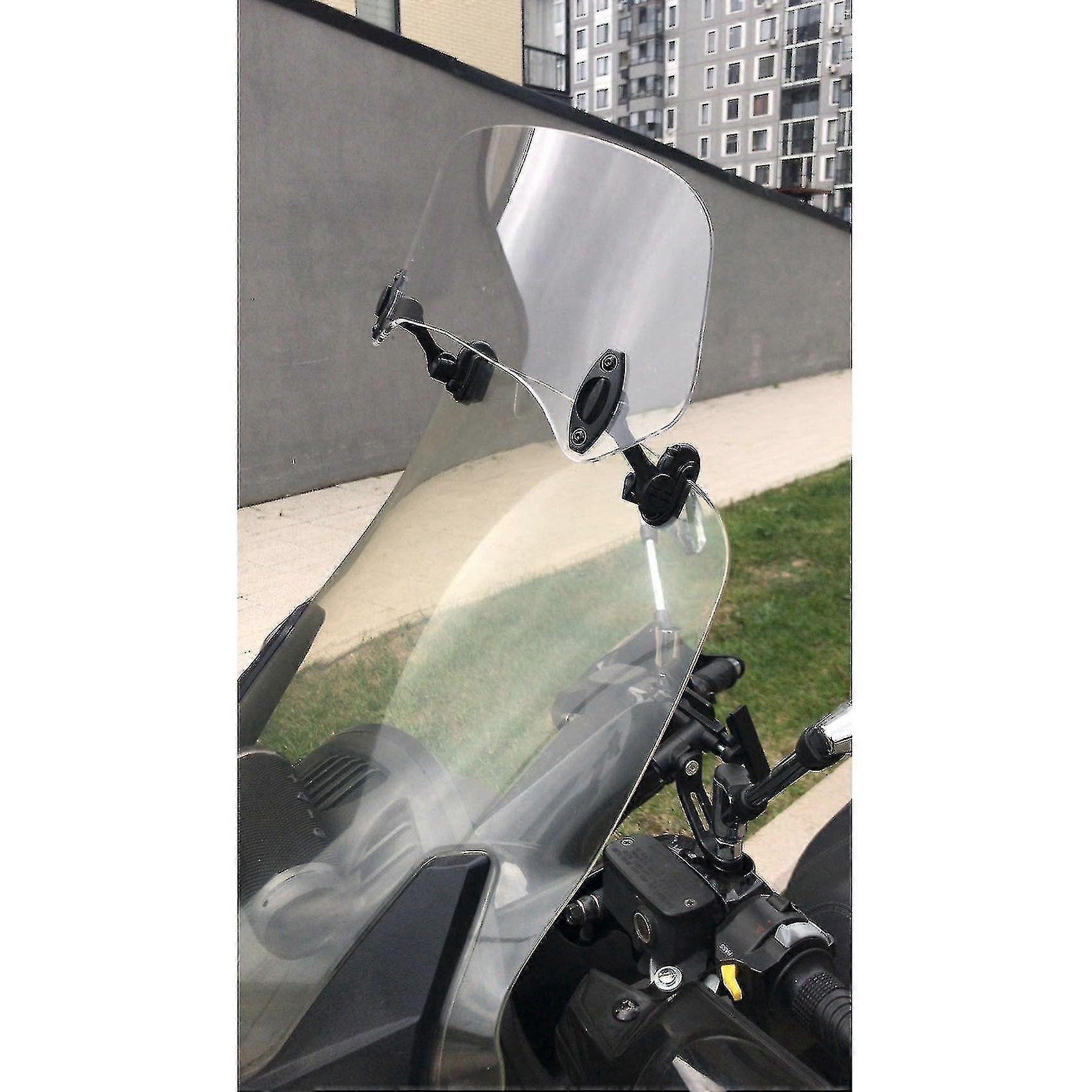 Transparent Color Universal Motorcycle Adjustable Wind Screen Extension ...