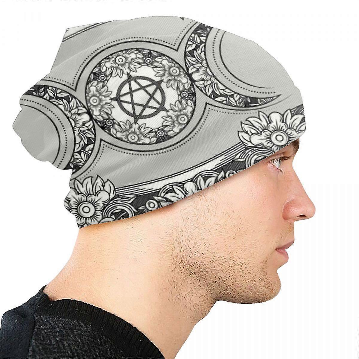 Triple Moon Goddess Skullies Beanies Caps Unisex Winter Warm Knitted ...