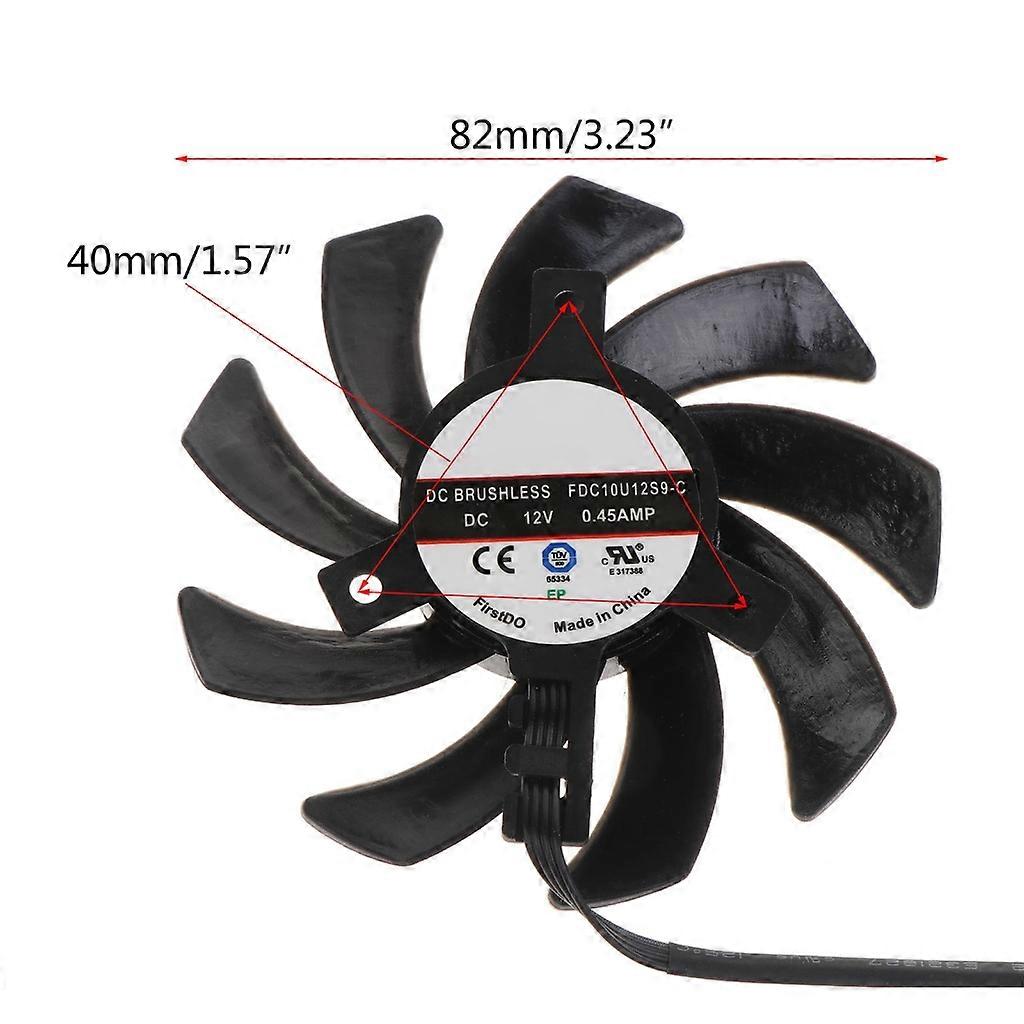 82mm GPU Cooler Fan FDC10U12S9-C RTX3060 RTX3060TI RTX 3060 Graphics ...