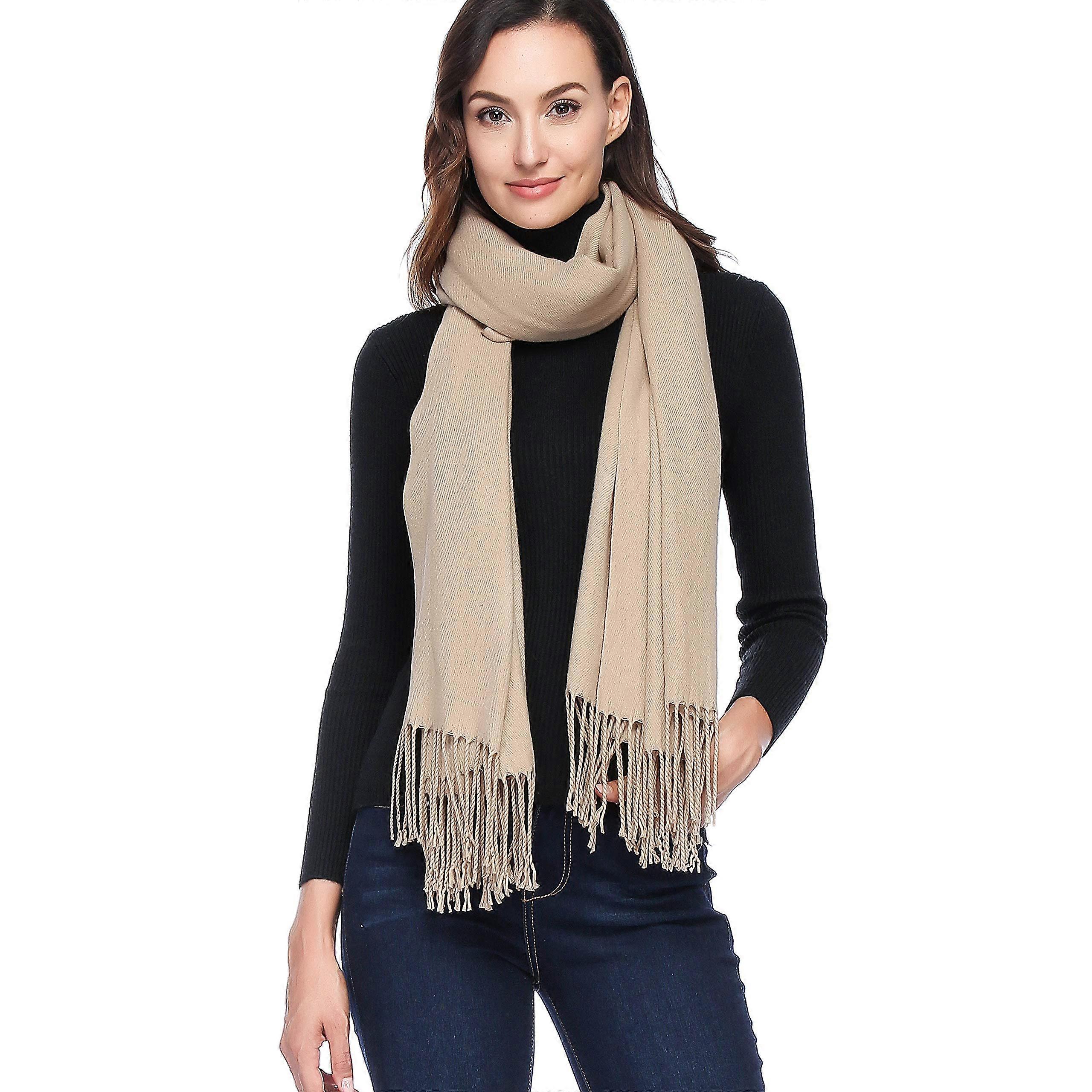 Cashmere Wool Shawl Wraps Thick Soft Pashmina Scarf Cashmere Scarfs for ...