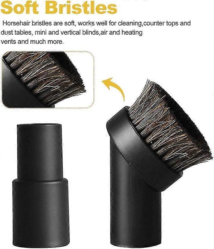 Horsehair Bristle Dusting Brush For Vacuum Cleaner, Round Horse Hair ...