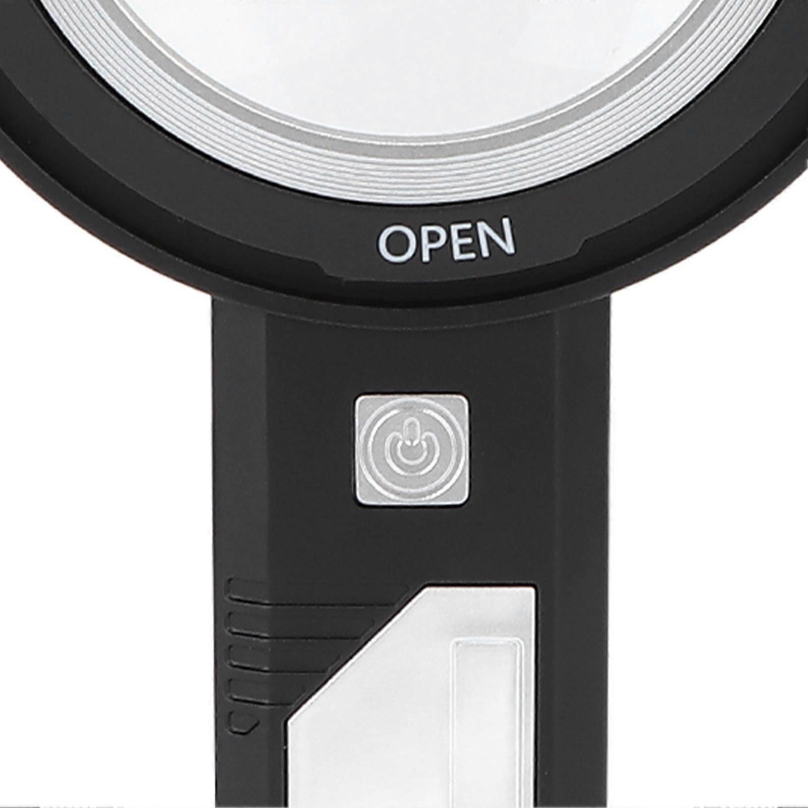 Handheld Magnifying Glass 6X/15X Reading Illuminated Lighted Magnifier ...