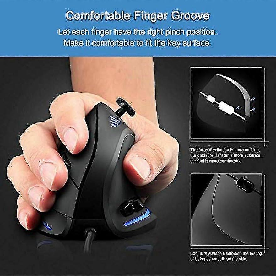 Vertical And Ergonomic Mouse With Joystick - 10000dpi - 11 Programmable ...