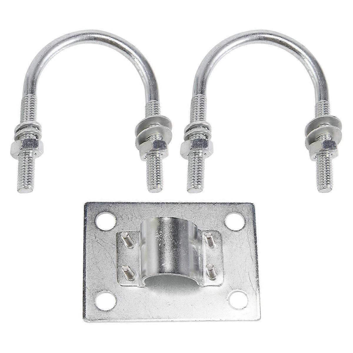 Antenna Mast Clamp Bracket with U-Bolts Anti-Rust Clamp Panel Pipe ...
