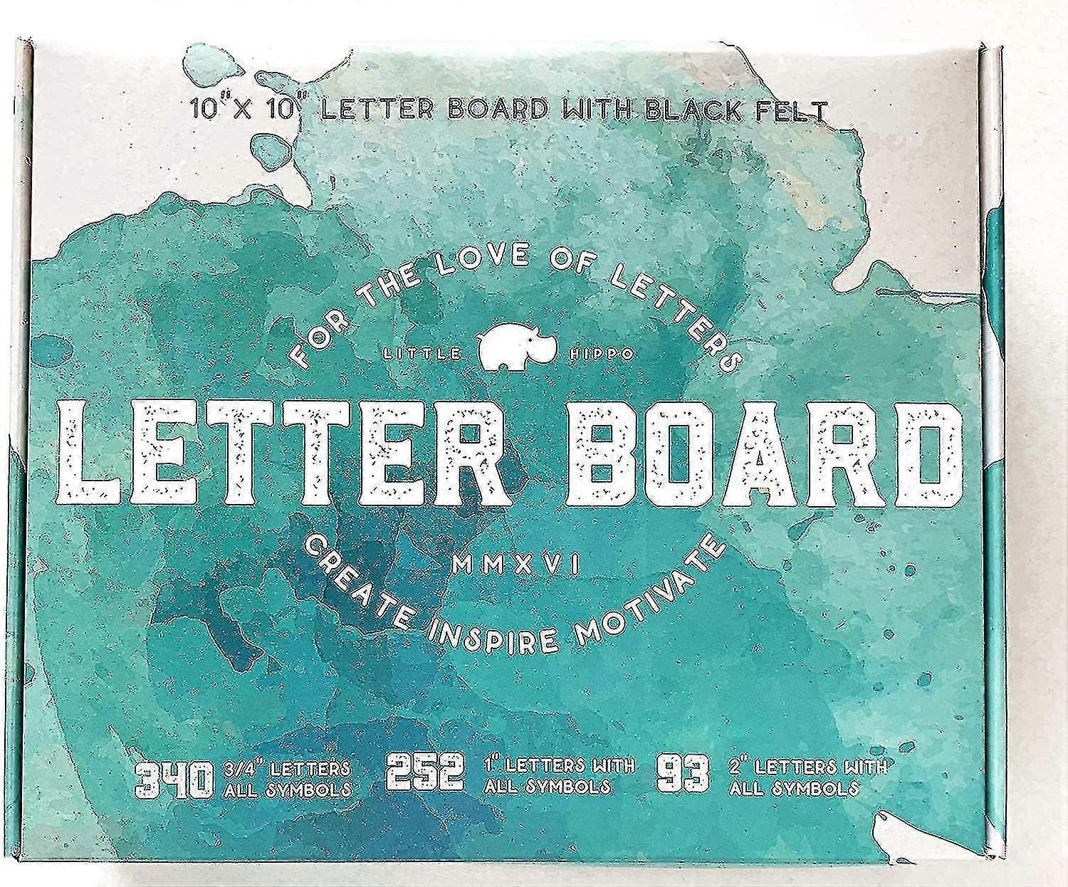 Felt Letter Board 10x10 +2sets Pre-cut Letters +d +d Sorting Tray ...