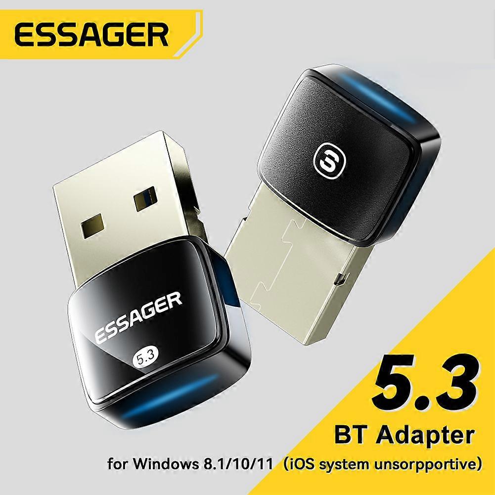 Essager Bluetooth 5.3 Adapter Music Audio Receiver Transmitter for PC ...
