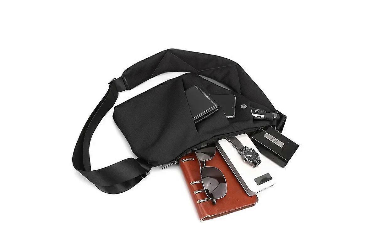 Anti-Theft Multi-pocket Chest Sling Shoulder Crossbody Bag-Right ...