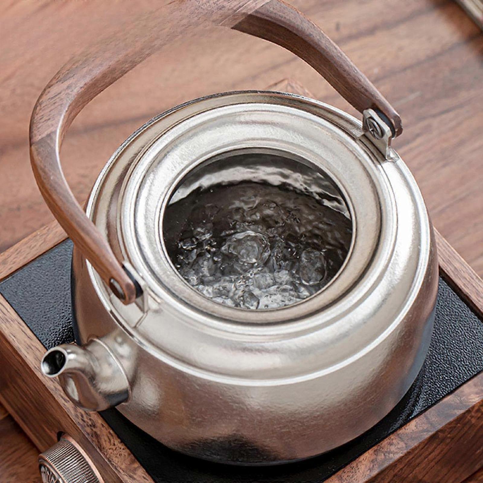 Pure Titanium Teapot Fits Ceramic Cooktop Tea Kettle for Home Office ...
