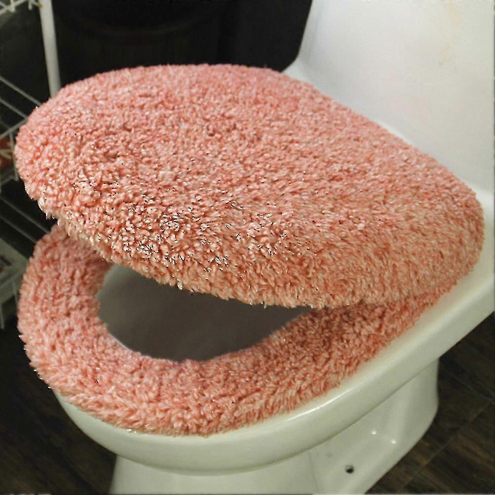 Toilet Lid Covers For Bathroom, Soft Plush Seat Washable Toilet Lid ...
