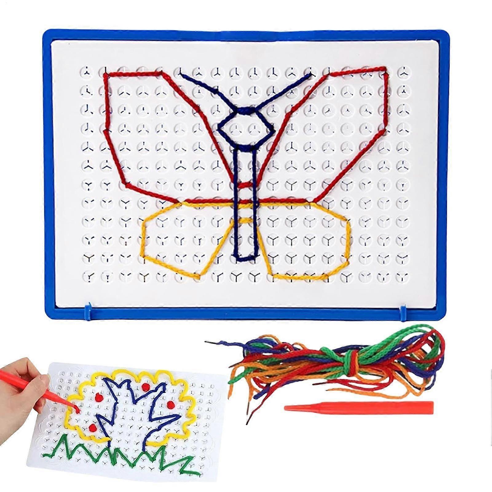 DIY Magic Threading Board for Kids, Sensory Calm Down Toy, Children ...