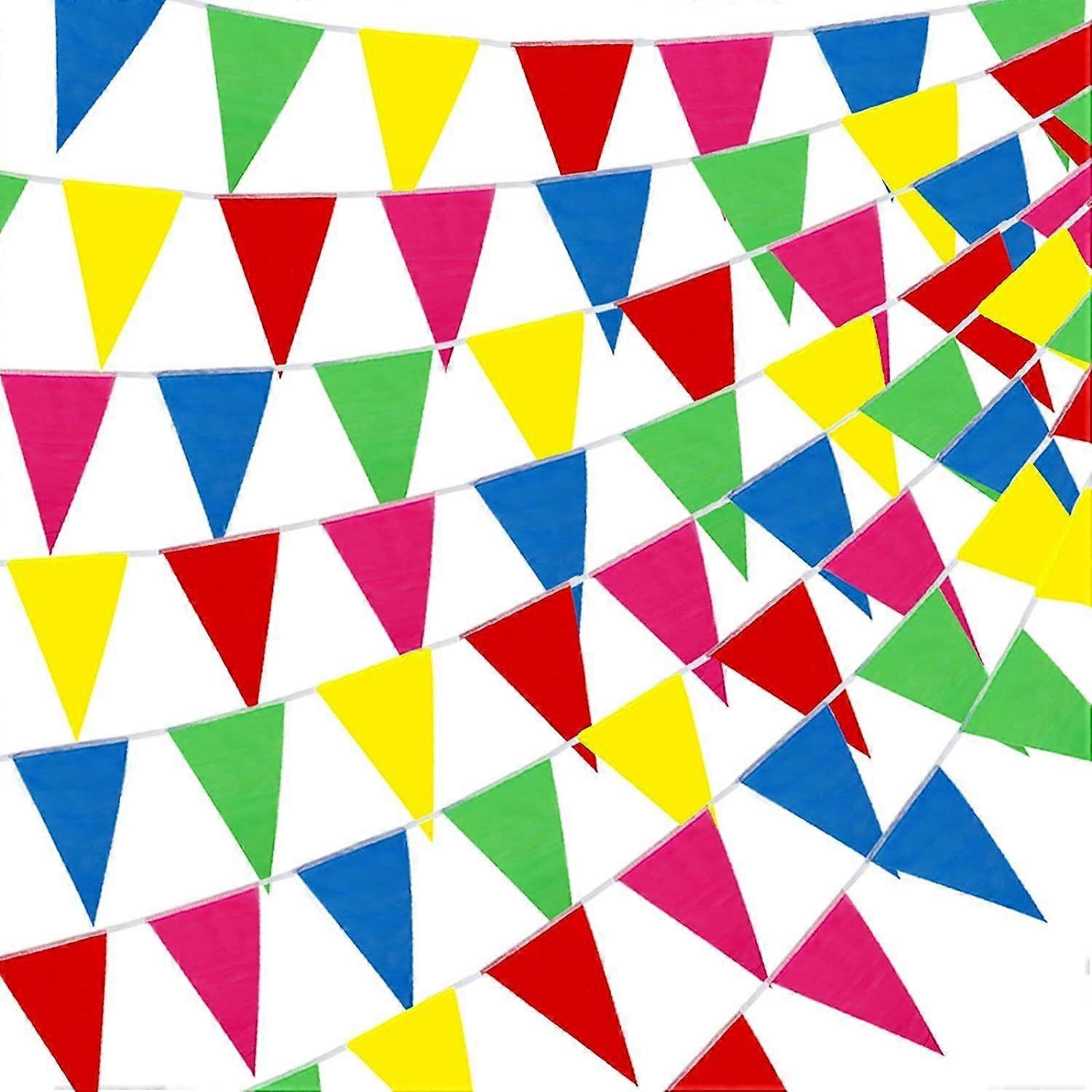 250pcs Colorful Pennant Flags Banner 279ft Multicolor Pennant Banner ...