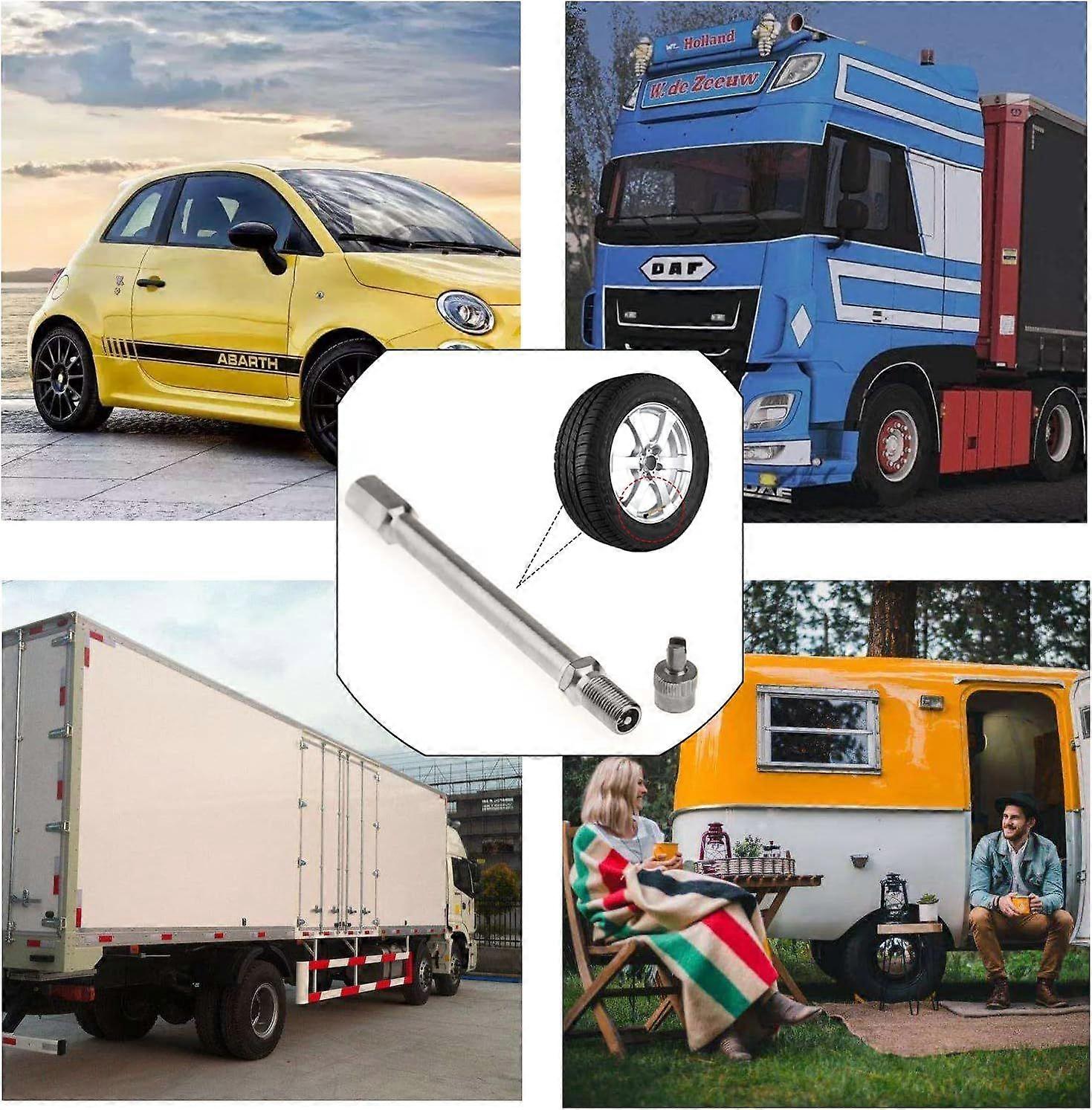 4pcs Tire Valve Extension Auto Tire Valve Extension Adapter Valve ...