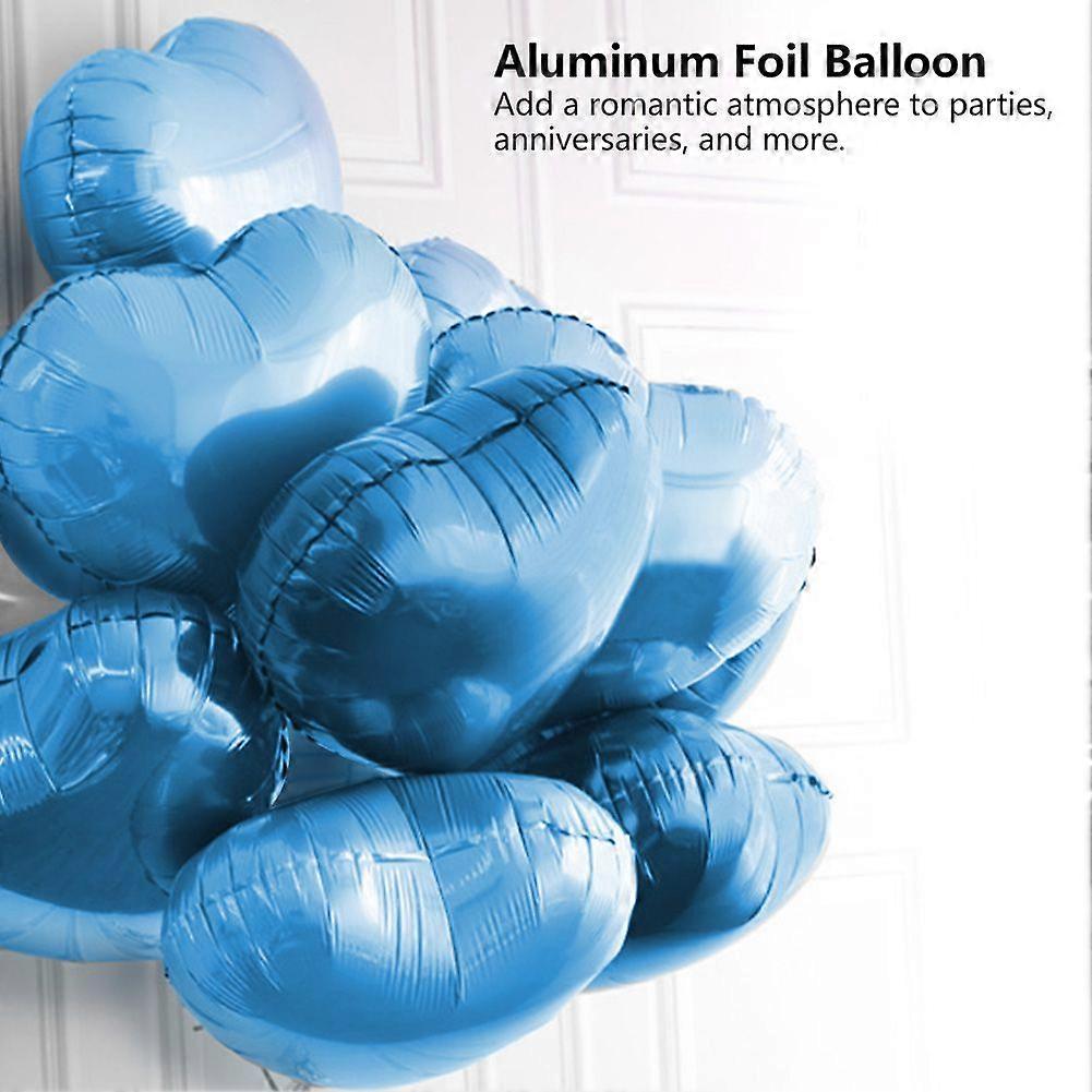10pcs 10" Heart Aluminum Foil Balloons Party Wedding Birthday Decor ...