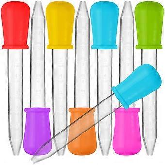 8 Pcs Liquid Droppers, SENHAI Silicone and Plastic Pipettes Transfer ...