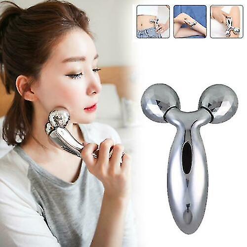 3d Facial Body Rolling Massager Face Lift Roller Y-shape Massage Anti ...