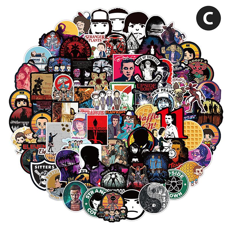Stranger Things Graffiti Stickers Diy Fridge Laptop Luggage Sticker ...