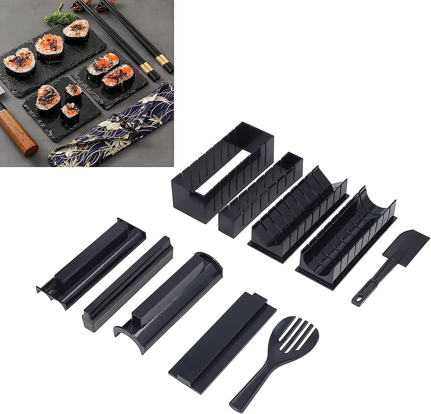 Diy Home Sushi Making Tool Kit With Complete Sushi Set, Plastic Sushi ...