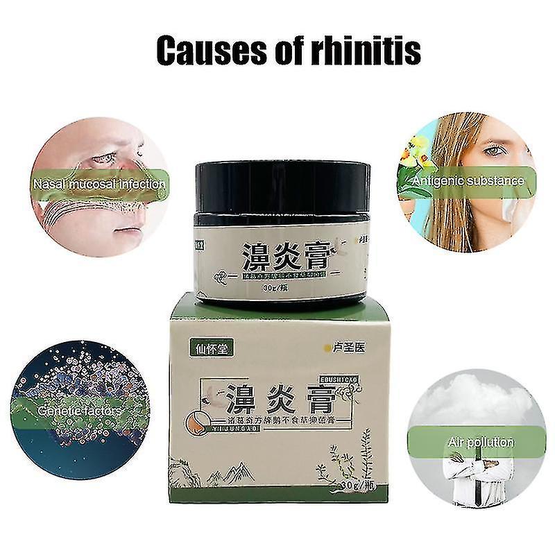30g/bottle Rhinitis Cream Acute Chronic Allergic Rhinitis Treatment ...