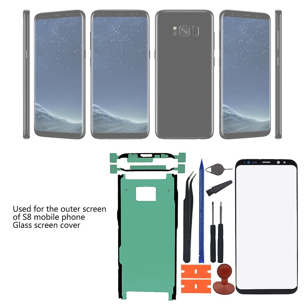 Front Outer Glass Lens Screen Replacement Repair Kit Suitable for S8/S8 ...