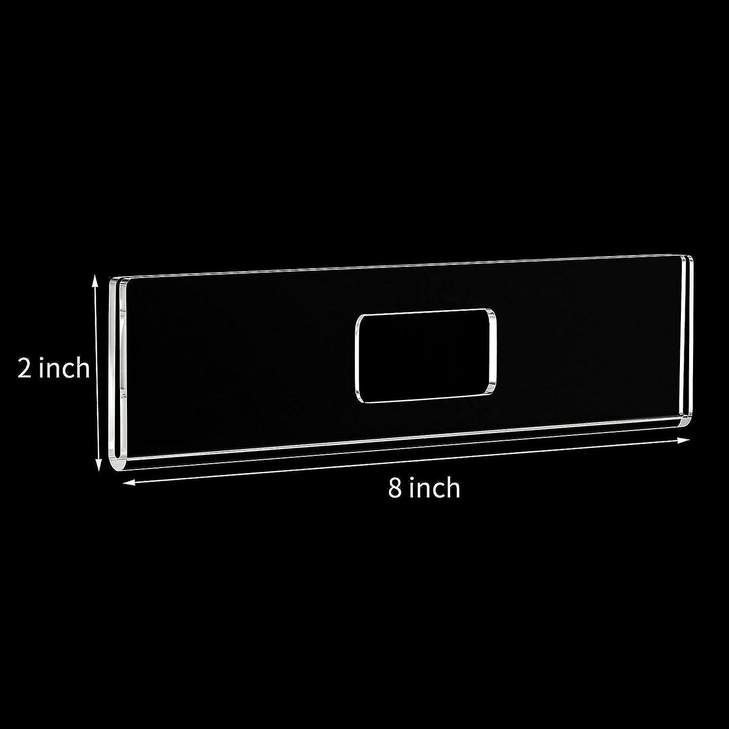 Acrylic 12 Pack Name Plates for Desks, Clear Desk Name Plate ...