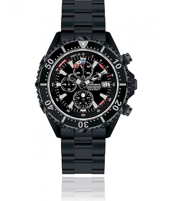 CHRIS BENZ - Diver's Watch Watch - DEPTHMETER CHRONOGRAPH 300M BLACK ...