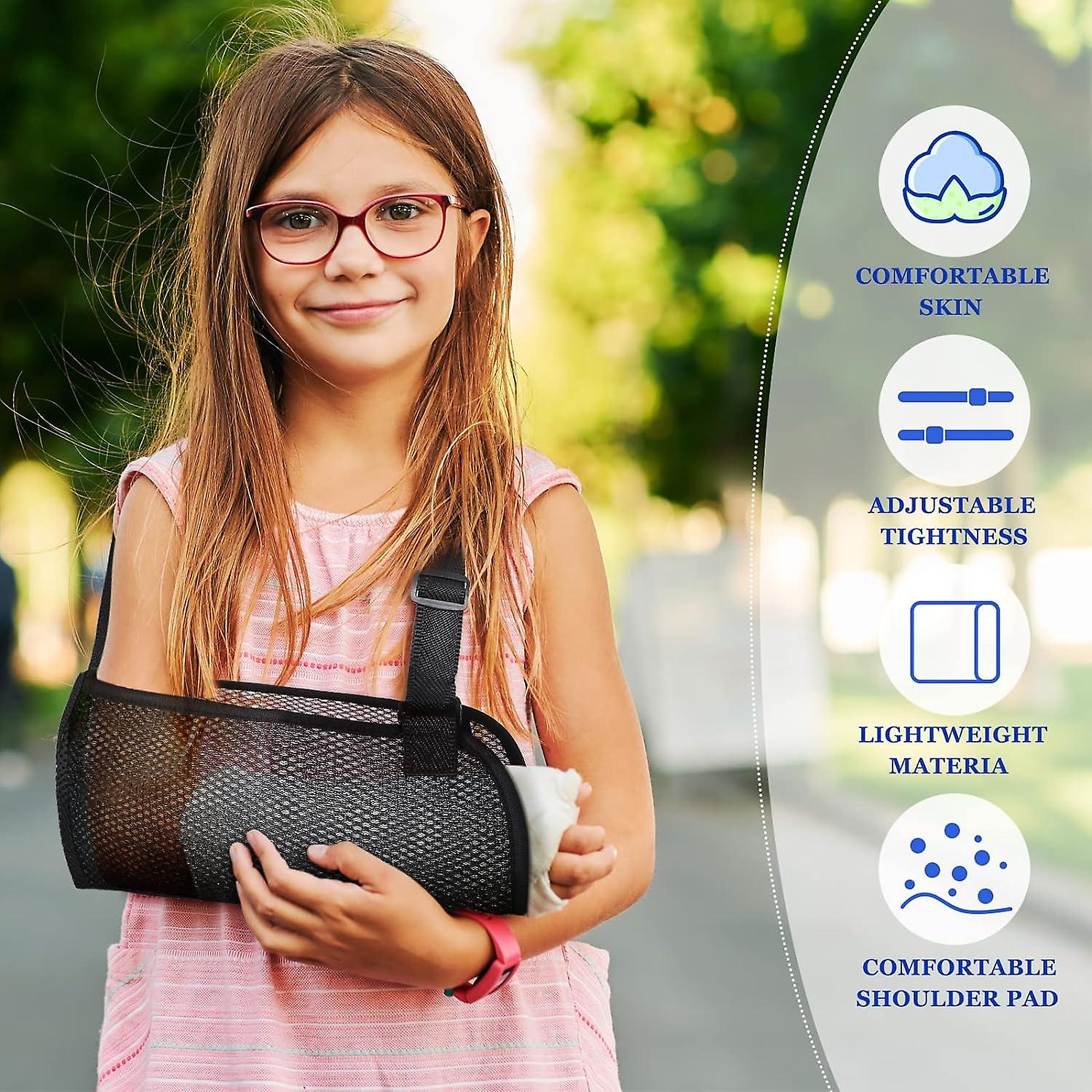 Kids Arm Sling Mesh Shoulder Sling Breathable Shoulder Sling Immobilizer Lightweight Elbow Arm ...