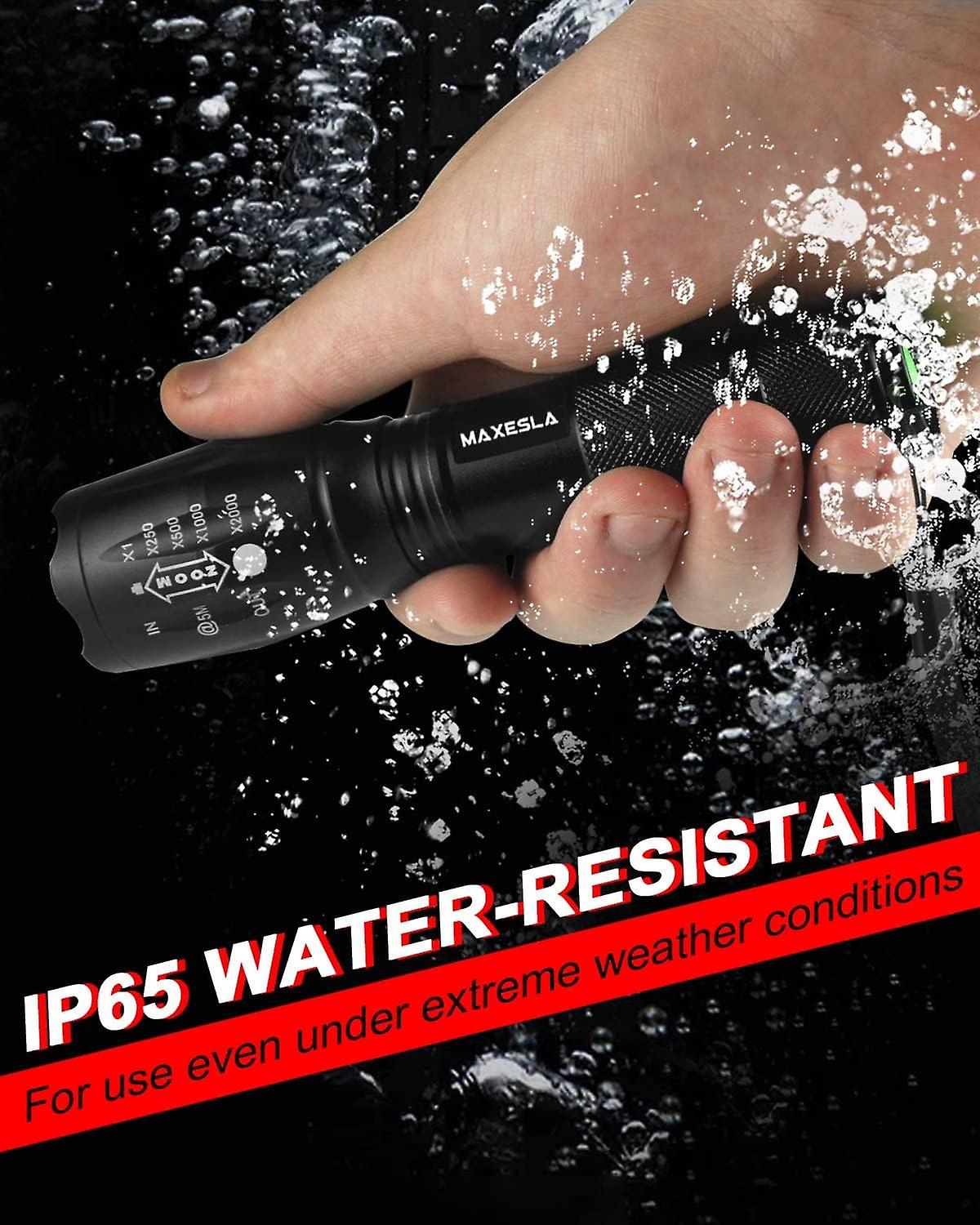 Ultra Powerful LED Torch, 2000 Lumens Flashlight, IP65 Waterproof ...