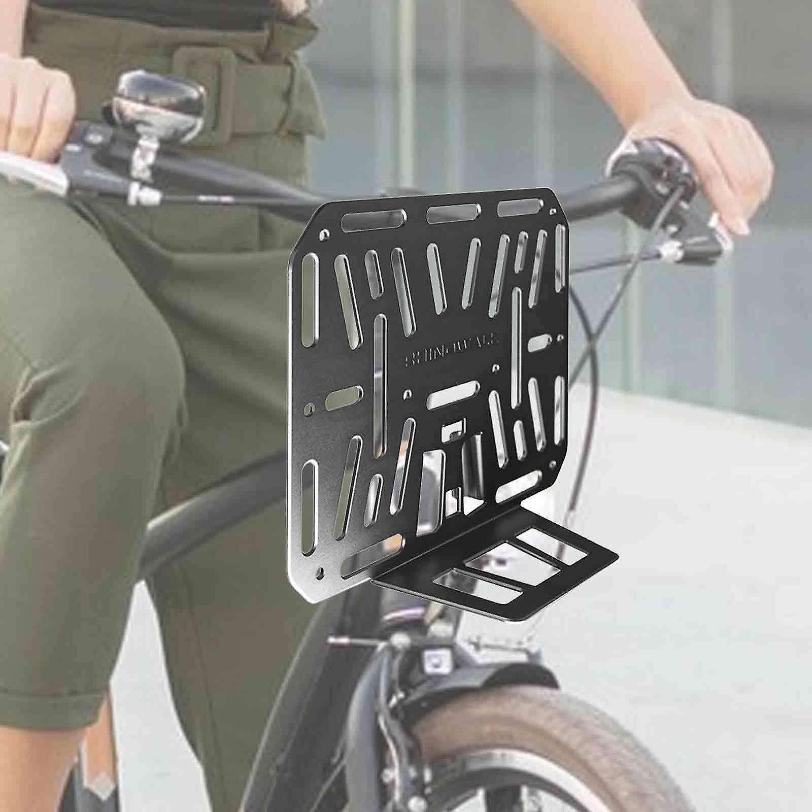 Bicycle Front Carrier Bracket Bike Front Rack Pannier for Backpack DIY ...