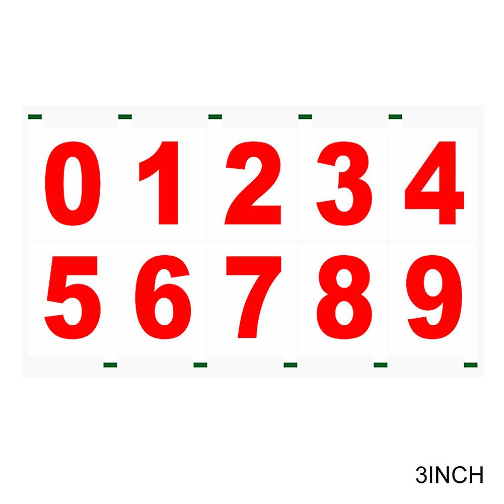 Waterproof Number Sticker Elegant Style Self Adhesive Number Decals ...