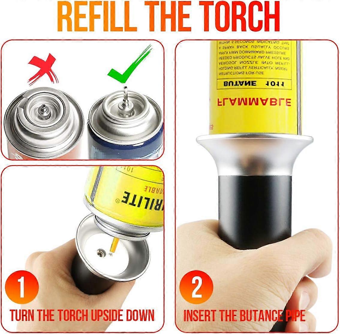 Flamed kitchen burner Butane gas burner, safety lock and stainless ...