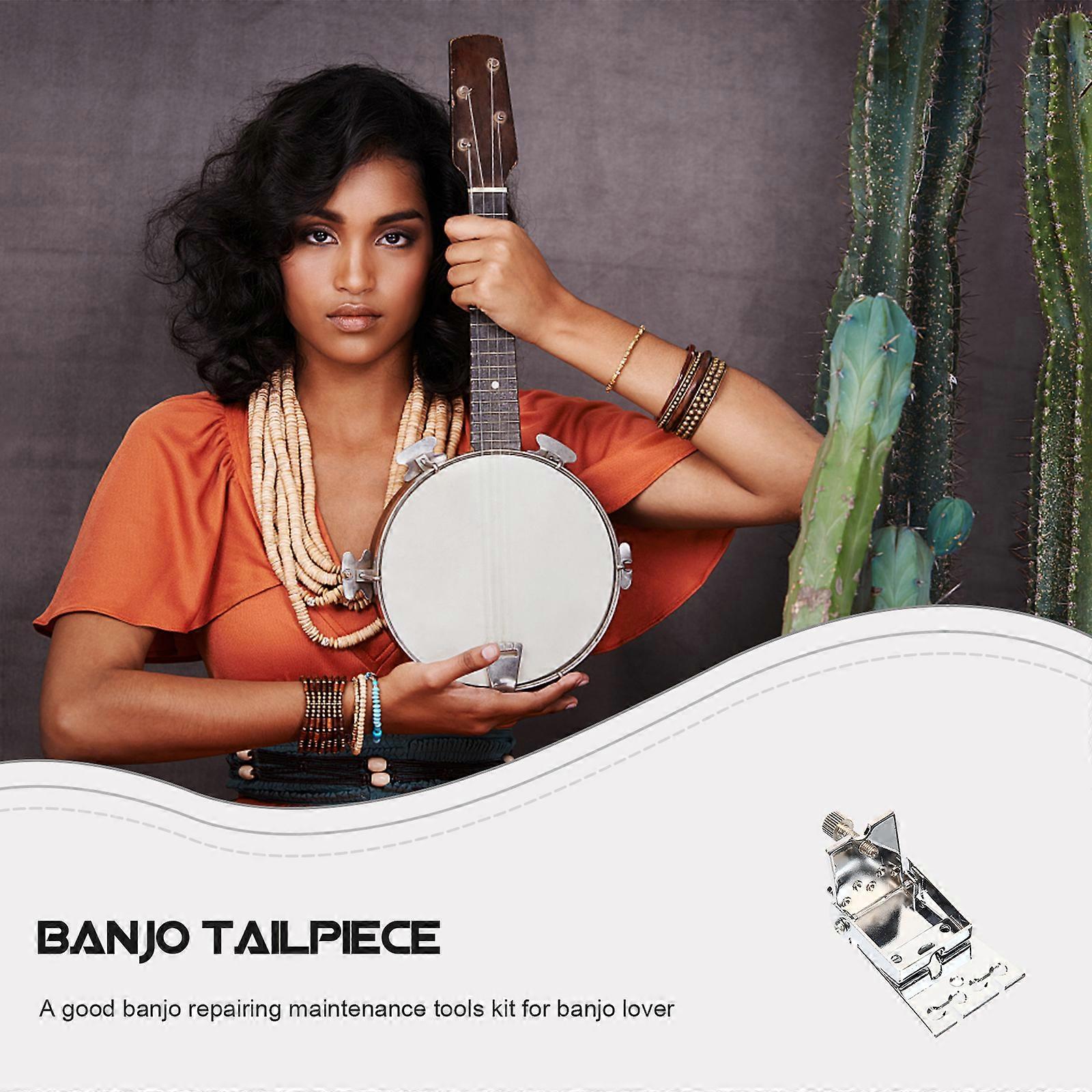 Metal Banjo Tailpiece Parts 5-String Banjo Part Accessories Guitar ...